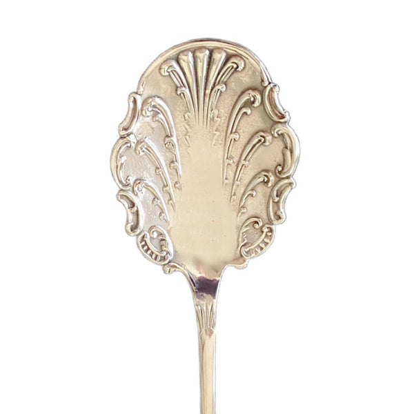 Antique Pair of Silver Plated Cased Jam Spoons Monogrammed D ...