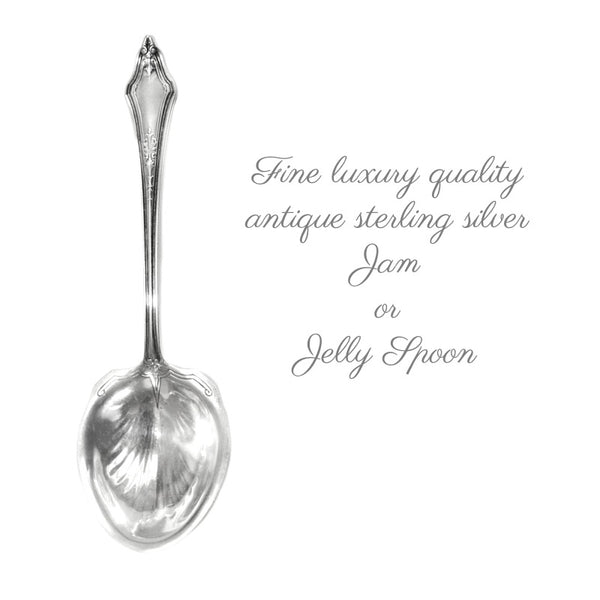 Antique Sterling Silver Jam Spoon - frenchgardenhouse