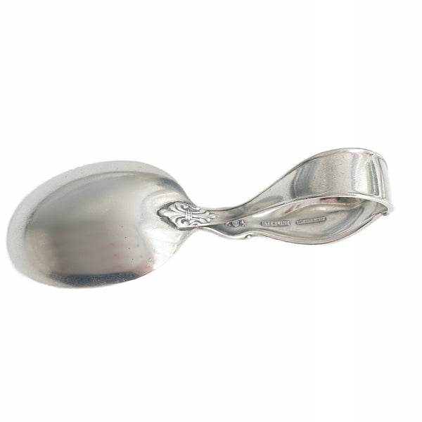 Antique Sterling Silver Curved Spoon with Embossed Angel ...