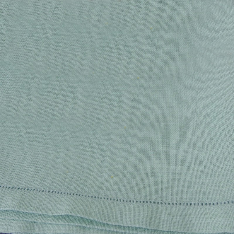 Vintage Pale Green Linen Tea Tablecloth with Napkin Setting for 4 ...