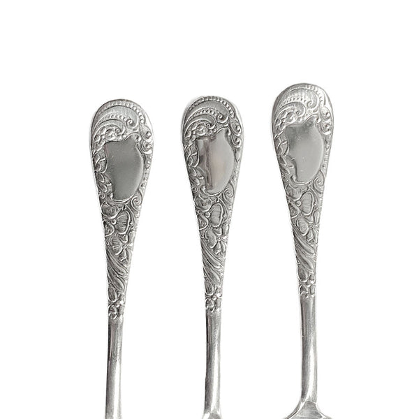 Antique Victorian Small Tea Spoons Set of 3 - frenchgardenhouse